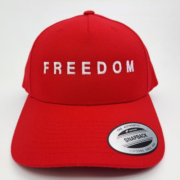 Yupoong | Accessories | Freedom Red Yupoong Snapback Hat Cap | Poshmark